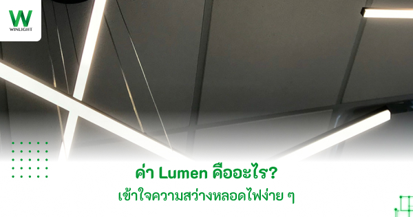 ค่า Lumen คืออะไร เข้าใจความสว่างหลอดไฟง่าย ๆ | Winner Light